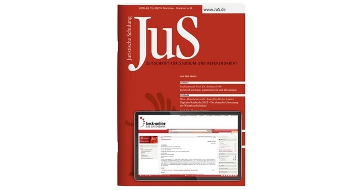 JuS - Juristische Schulung - Schweitzer Fachinformationen