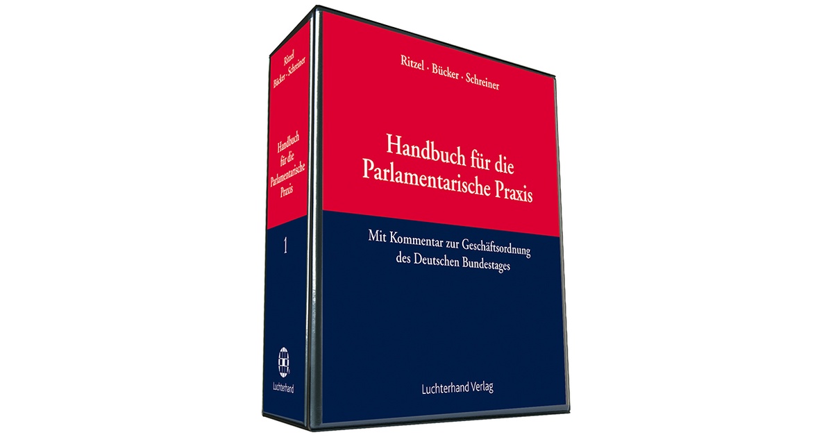 Handbuch für die Parlamentarische Praxis - Heinrich G. Ritzel